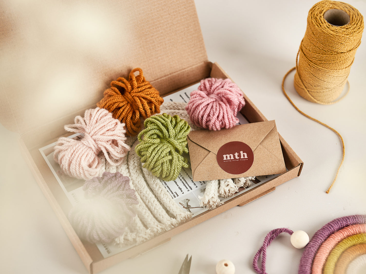 Make Your Own Spring Rainbow Macrame Craft Kit – MTH Craft Studio